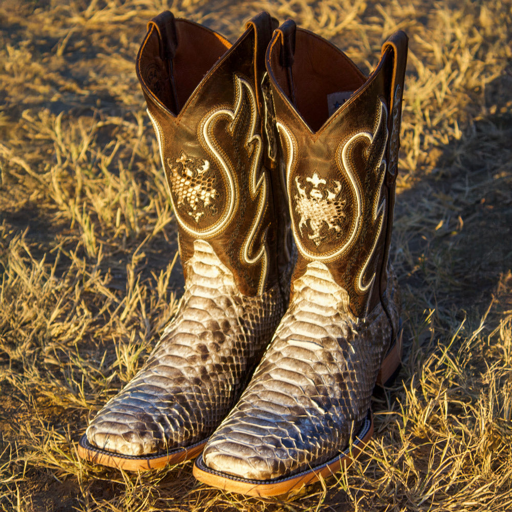 VACCARI | Men's Genuine Python Cowboy Boots