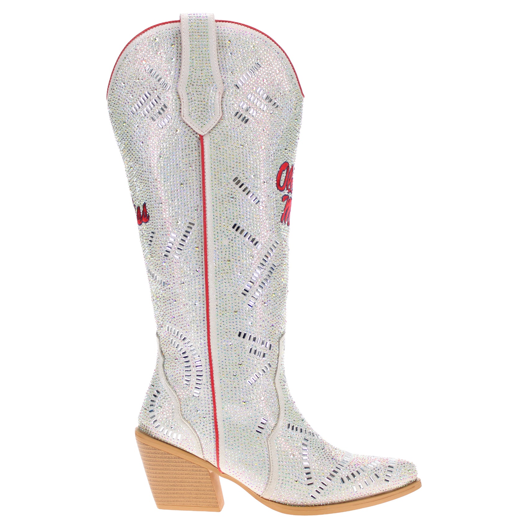 Women's Ole Miss Tall Bling Cowgirl Boots | Vaccari Boots