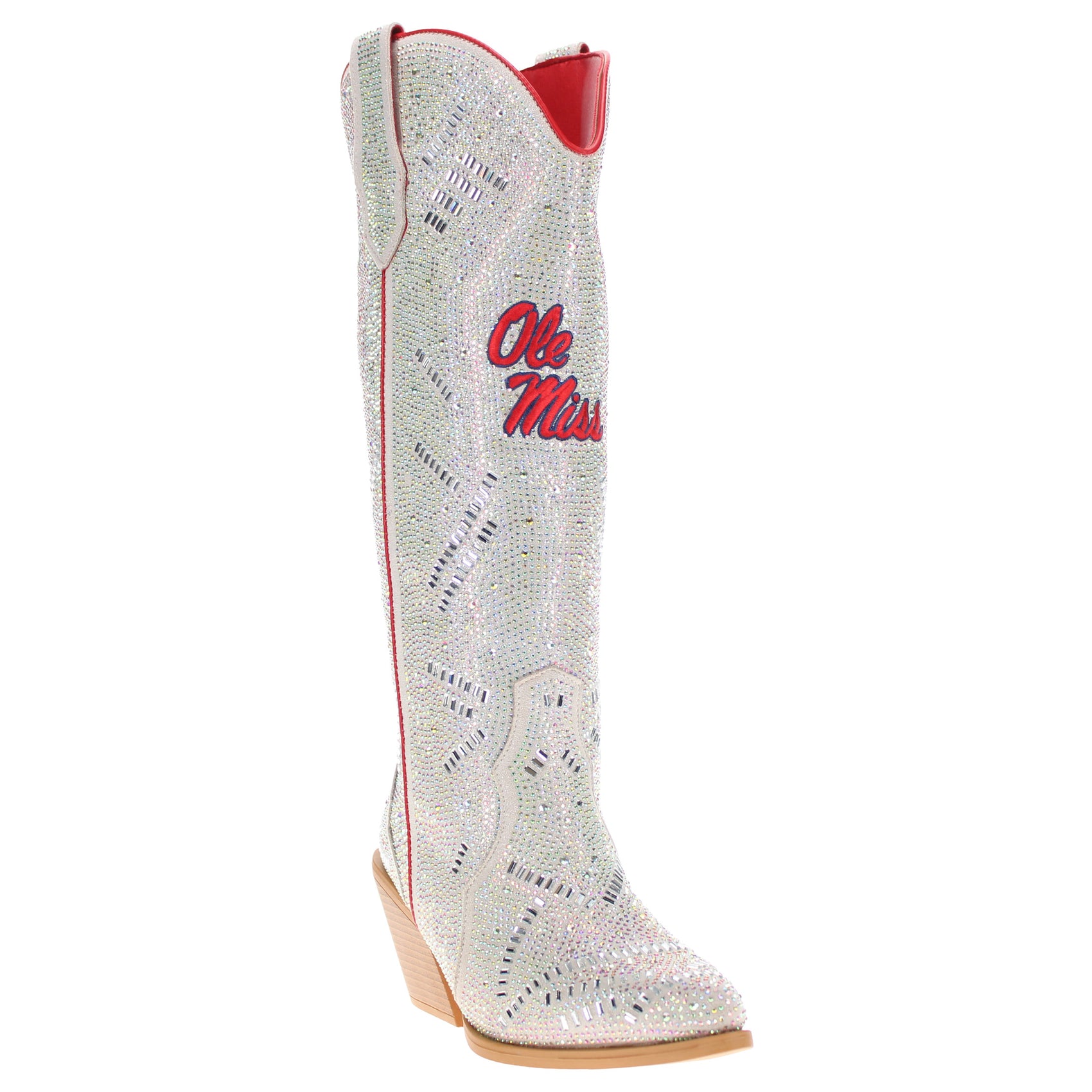Women's Ole Miss Tall Bling Cowgirl Boots | Vaccari Boots
