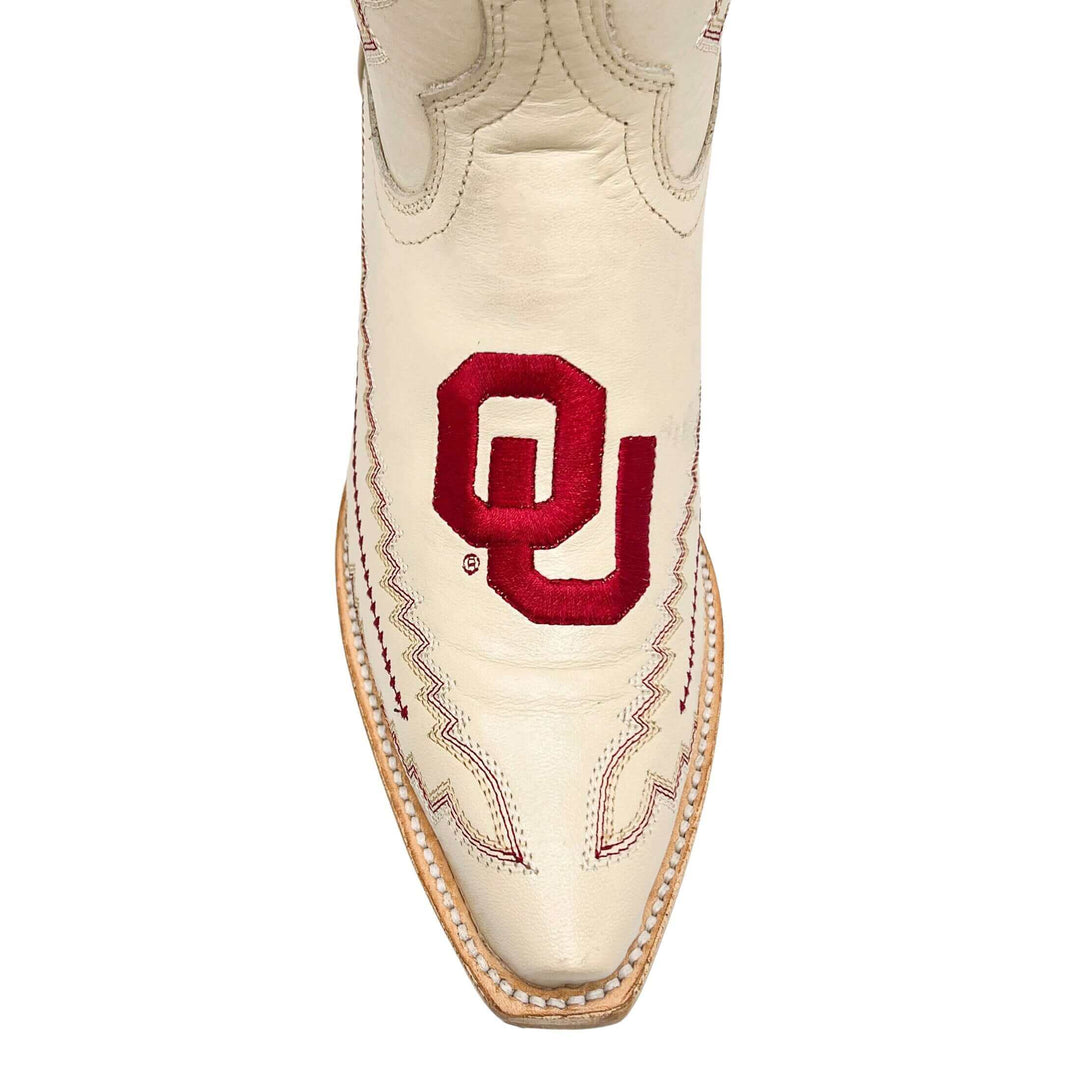 Women's University of Oklahoma Bone Snip Toe Boots