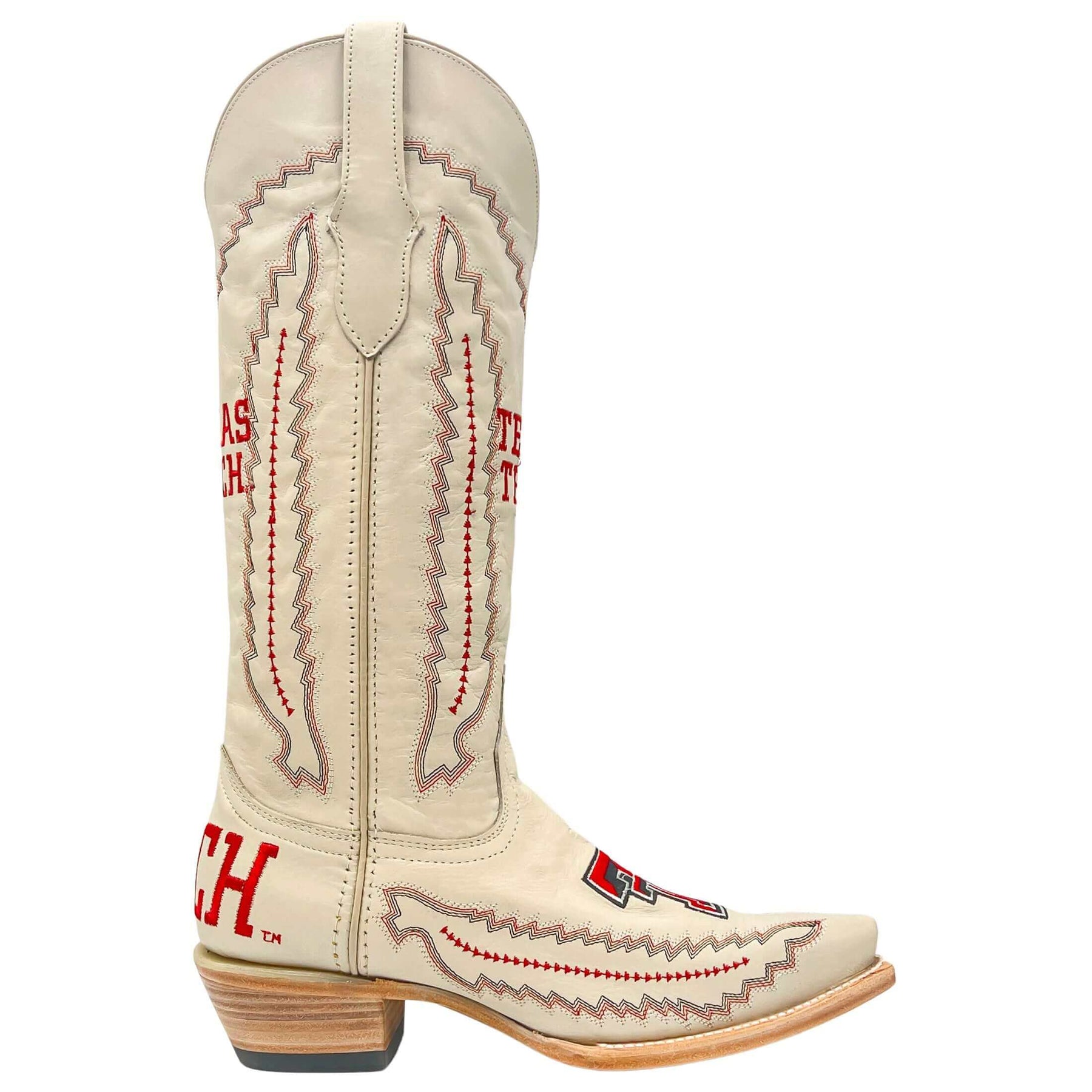 Women's Texas Tech University Bone Snip Toe Boots