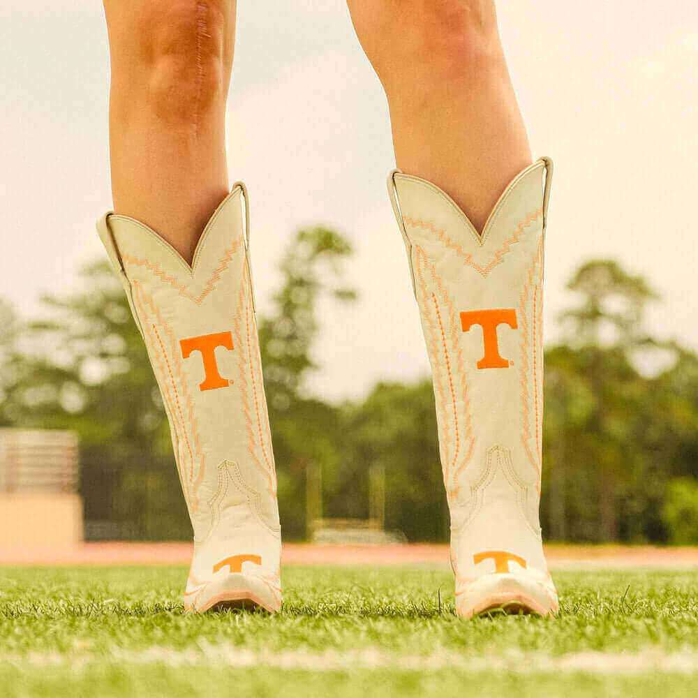 Women's Texas State University Bone Cowgirl Boots | Vaccari