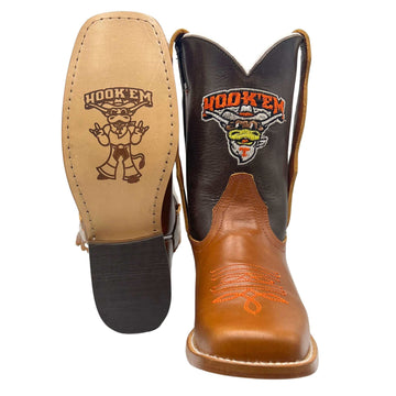Women's University of Texas White Snip Toe Boots
