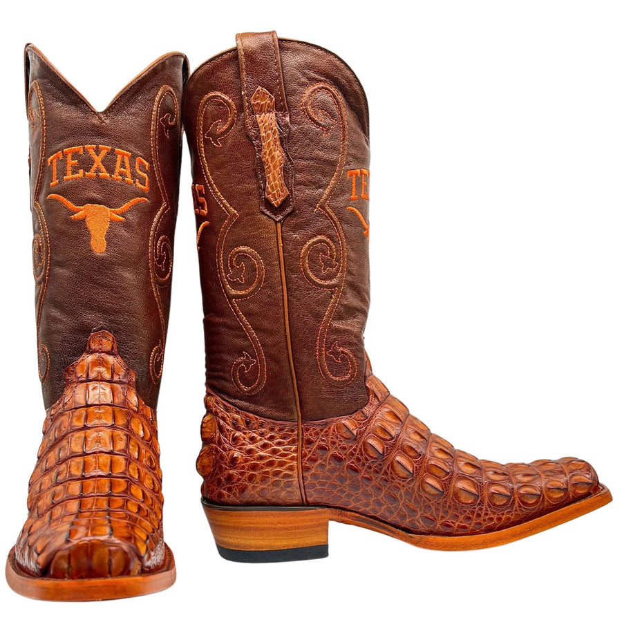 Women's University of Texas White Snip Toe Boots