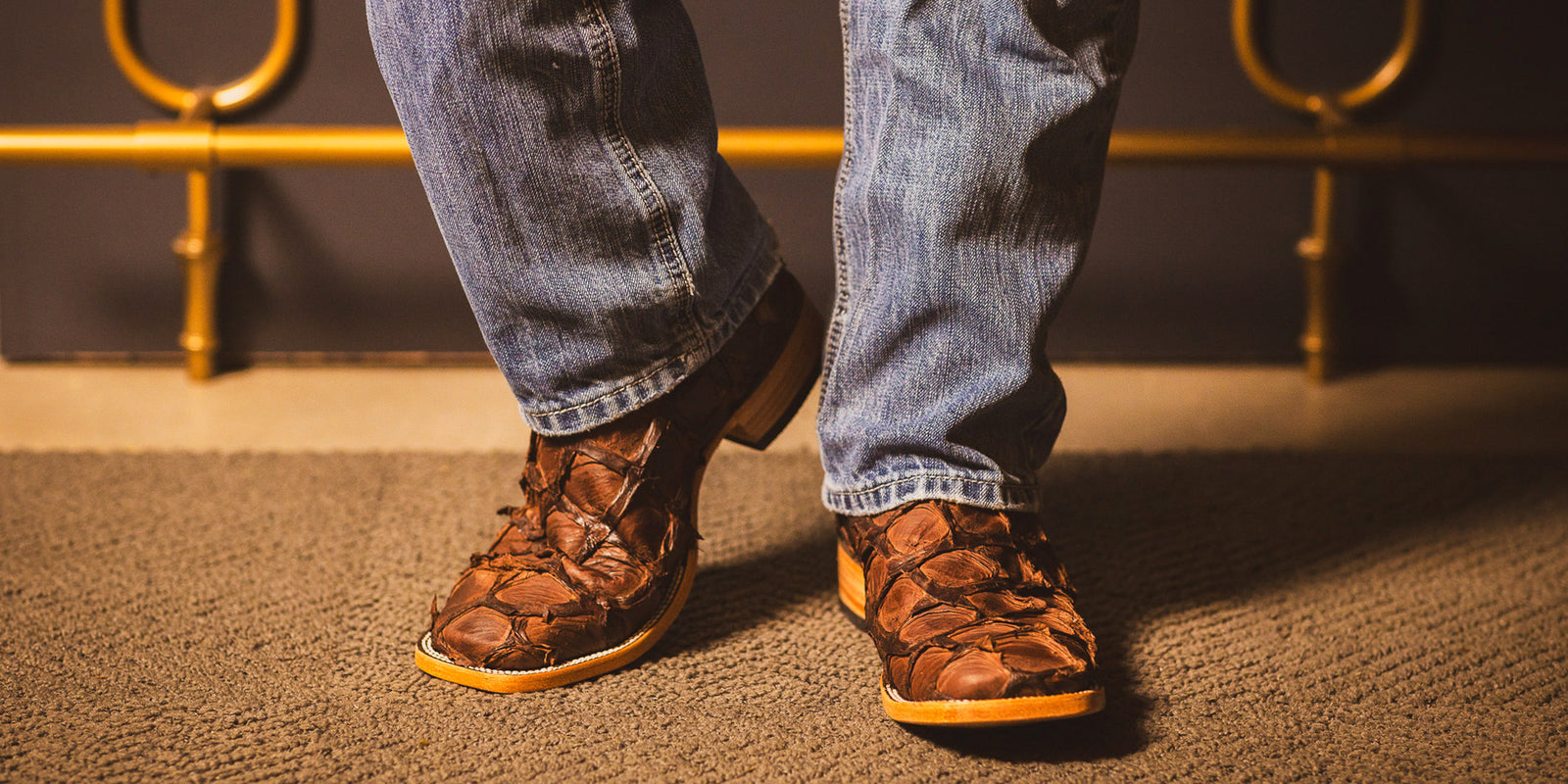 Men's Pirarucu Cowboy Boots | Vaccari Boots