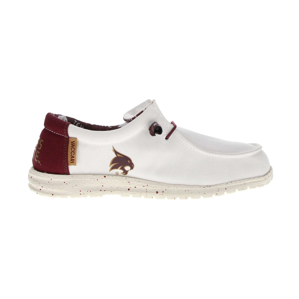 Women's Texas State Off White Canvas Shoes | Vaccari Boots